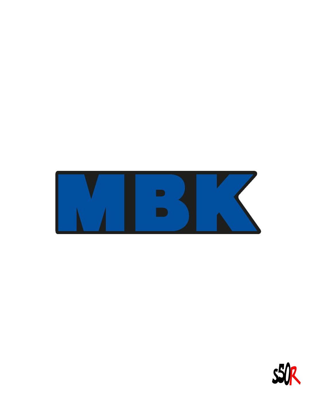 Autocollant MBK - Scoot50Racing