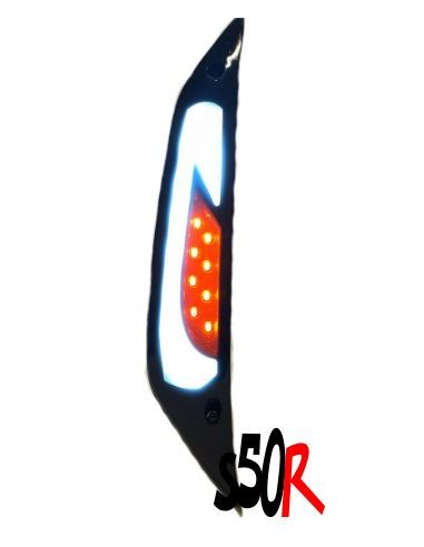 Clignotant avant Piaggio Zip Led noir audi style